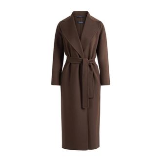 Max Mara Femme, Manteaux, Brun, Taille: 34 FR Poldo Long Wrap Coat