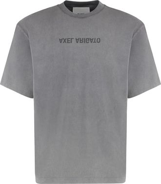 Axel Arigato Homme, Tops, Gris, Taille: L Distort Oversize T-Shirt