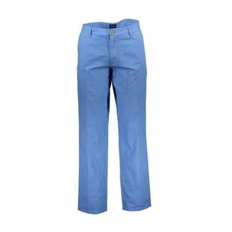 GANT Femme, Pantalons, Bleu, Taille: 46 FR Chino Régulier en Lin