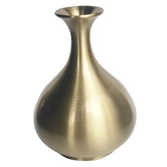 Supvox Miniatur Metallvase aus Messing 6,5cm Durchmesser Leichte Blumenvase f&uuml;r Desktop und Wohnraumdeko