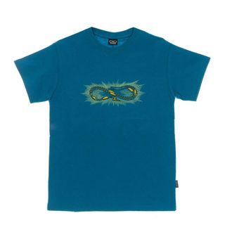 PROPAGANDA T&uuml;rkises Herren Tee mit Druck - - Tops - Herren - Blau - XS