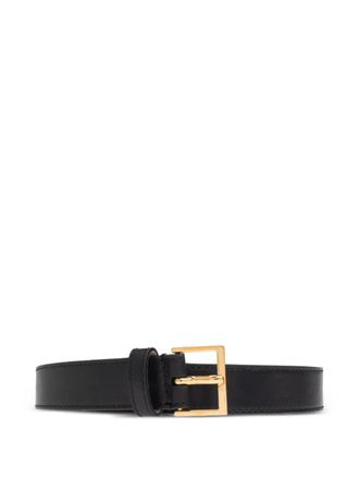 Versace ceinture en cuir - Noir