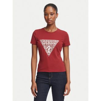 Guess T-Shirt W6BI61 K7948 Dunkelrot Regular Fit