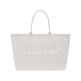 Anine Bing Femme, Sacs, Beige, Taille: ONE Size Cabas L&eacute;opard