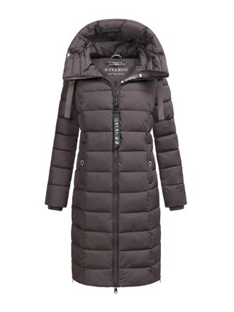 Navahoo Mondm&auml;dchen Damen Winter Steppmantel mit Kapuze und Fleecefutter