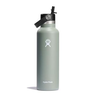Hydro Flask Gourde Isotherme 621 ml (21 oz) avec Bouchon Antifuite et Paille Int&eacute;gr&eacute;e - Bouteille Inox &agrave; Isolation sous vide - Ouverture Standard - Agave