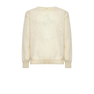 John Richmond Homme, Sweatshirts et sweats à capuche, Beige, Taille: S Pull à col rond avec motif