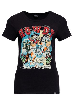 Queen Kerosin Print-Shirt Howdy (1-tlg) im Western-Style