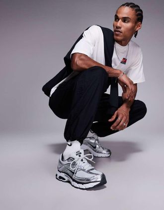 Nike Air Max Moto 2K - Baskets - Argent&eacute; et bleu clair