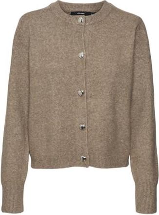 Vero Moda Cardigan VMFIONA Cardigans en Maille Moon Rock S Moon Rock S