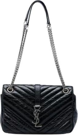 Saint Laurent Sac bandouli&egrave;re matelass&eacute; Pre-owned - Femme - Pre-owned - Noir - Taille: ONE Size