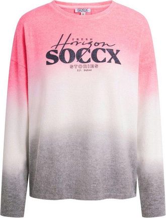 soccx Rundhalspullover mit Farbverlauf