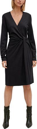 Comma Damen 60.2.61.10.100.2125602 Kleid, 9999 schwarz, 42