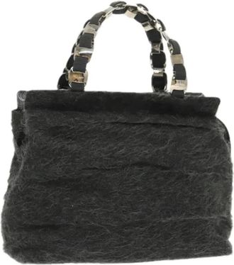 Ferragamo Pre-owned Laine sacs-main - Femme - Pre-owned - Gris - Taille: ONE Size