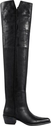 Khaite Femme, Chaussures, Noir, Taille: 37 EU Clive Bottes Plates Montantes