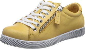 Andrea Conti Damen Sneaker, Ocker, 35 EU