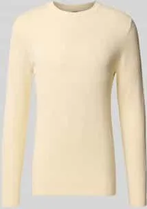 Drykorn Slim Fit Strickpullover aus Baumwoll-Woll-Mix