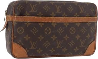 Louis Vuitton Pre-owned Vintage Monogram Clutch - Femme - Pre-owned - Brun - Taille: ONE Size