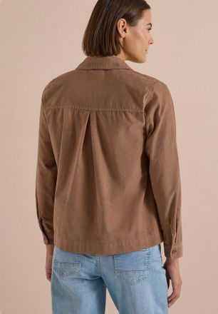 Cecil Langarmbluse Hemdbluse aus Cord mit Kn&ouml;pfen