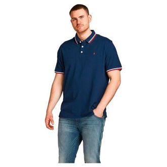 Jack & Jones Jjepaulos Polo Ss Noos Pls Homme Polo, Blazer Bleu Marine, XXL Grande taille