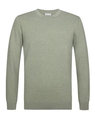 Profuomo Leichter Rundhalspullover mit Tencel in