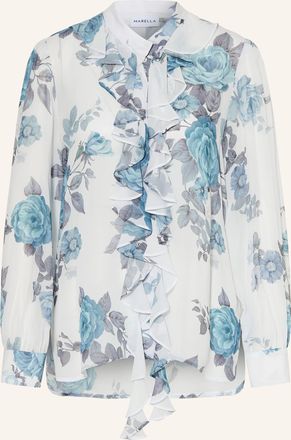 Marella Bluse Mit R&uuml;schen blau