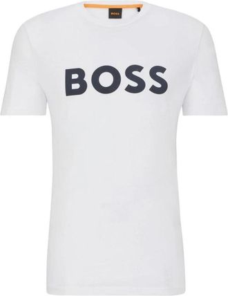 HUGO BOSS Logo T-Shirt - - Tops - Herren - Wei&szlig; - 2XL