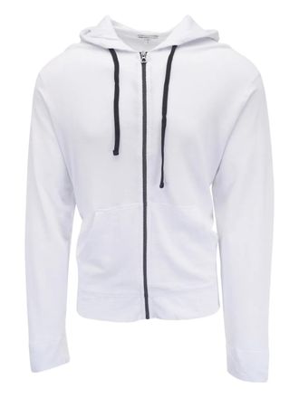 James Perse hoodie &agrave; fermeture zipp&eacute;e - Blanc