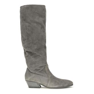 Pedro Garcia Hohe Wildlederstiefel - - Shoes - Damen - Grau - 38 EU