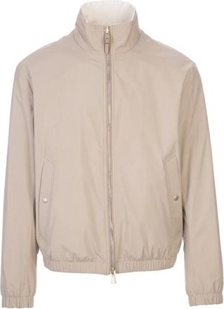 HUGO BOSS Homme, Vestes, Beige, Taille: XL Veste zipp&eacute;e r&eacute;versible en tissu peau de p&ecirc;che