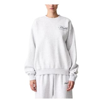 Sporty & Rich NY Health Oversized Sweatshirt - - Sweatshirts & Hoodies - Damen - Grau - S