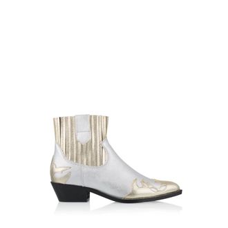 DWRS Glamour Cowboy Boots - - Shoes - Damen - Grau - 39 EU
