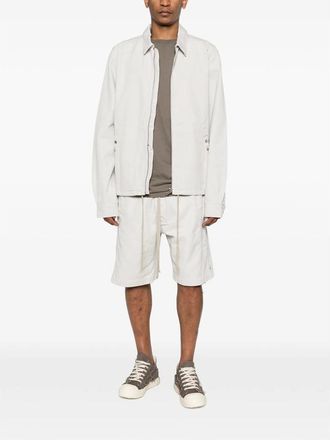 Rick Owens Cotton Zip-Up Jacket - White