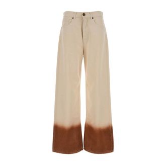 Alanui Zweifarbige Denim-Jeans mit weitem Bein - - Jeans - Damen - Mehrfarbig - W27