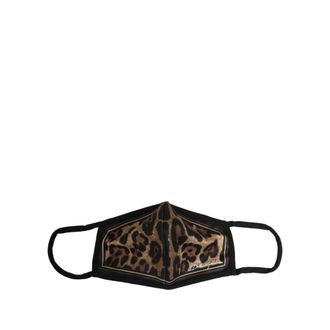 Dolce & Gabbana Leopardenmuster-Gesichtsmaske - - Accessories - Herren - Braun - ONE SIZE