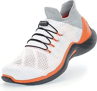 UYN Damen City Running Sneaker, White/Orange, 41 EU