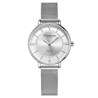 Stührling Silber Almasi Quarz 34mm