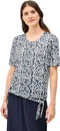 Cecil Damen B323074 T-Shirt in Ausbrenner-Optik, Universal Blue, XXL