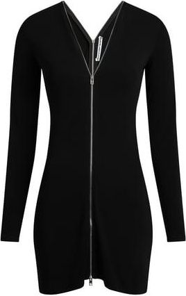 Alexander Wang Robe zipp&eacute;e et moulante col V