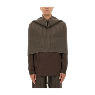 Rick Owens Cowl Cape - - Jackets - Damen - Grau - ONE SIZE
