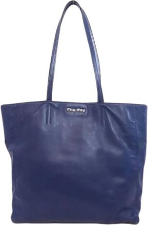 Miu Miu Damen, Pre-Owned, Blau, ONE SIZEGr&ouml;&szlig;e