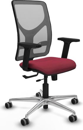 Piqueras y Crespo Schreibtischstuhl aus Stoff mit 2D-Armlehnen, h&ouml;henverstellbare Lendenwirbelst&uuml;tze, ausgestattet mit Syncro/Traslack und Schneideschaum, mit Rollen vo