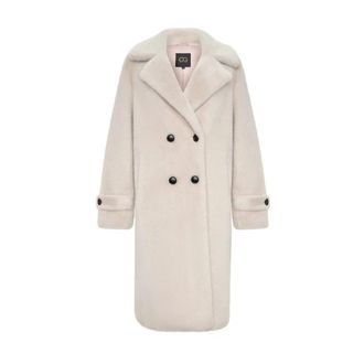 Cesare Gaspari Doppelreihiger Kunstpelzmantel Miriam - Wei&szlig; - - Coats - Damen - Wei&szlig; - L