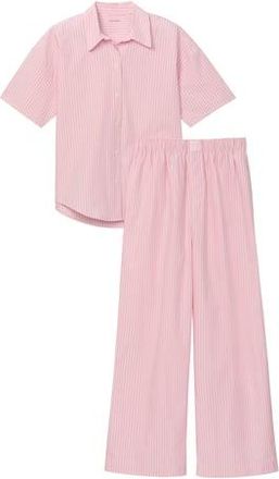 Calvin Klein Ensemble de pyjama ray&eacute; en coton