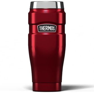 Thermos en INOX 470 ML-King-Gobelet de Voyage, Rouge, 0,47 l