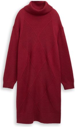 Tom Tailor Damen 1050746 Kleid, 39063-Rumba Red Melange, 50 Gr&ouml;&szlig;en