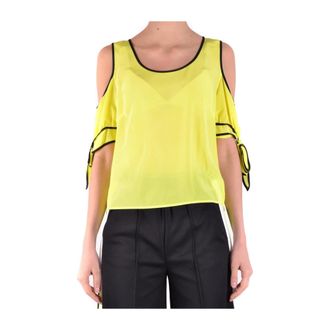 Pinko Chic &Auml;rmelloses Top - - Tops - Damen - Gelb - M