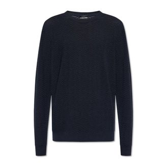 Giorgio Armani Homme, Pulls, Bleu, Taille: M Pull en laine
