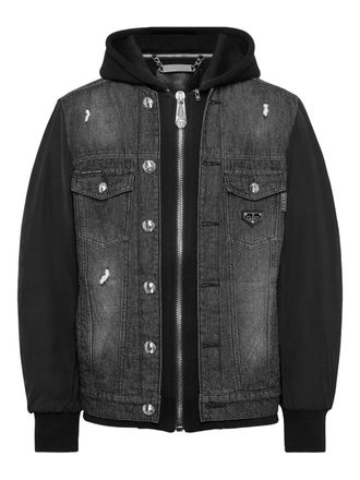 Philipp Plein veste en jean - Noir