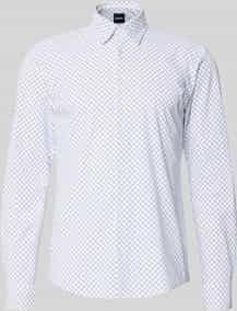 HUGO BOSS Slim Fit Freizeithemd mit Allover-Muster Modell P-ROAN-K-F-261